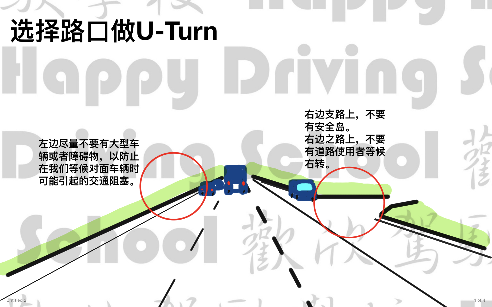 五个基本动作之U-Turn注意事项与技巧分享 - 欢欣驾驶